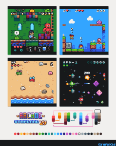 Retro Game Colour Palettes And Tools – Stuart's Pixel Games