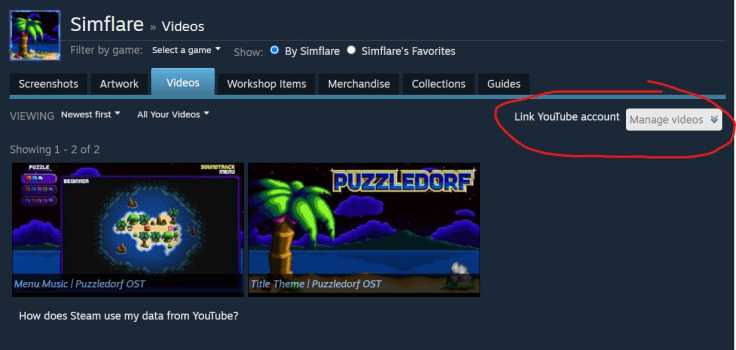 How To Add Videos to a Steam Community – Stuart's Pixel Games