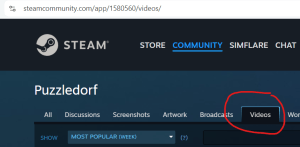 How To Add Videos to a Steam Community – Stuart's Pixel Games